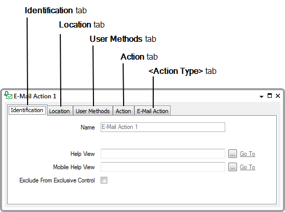 Alarm Redirection Guide - Display the Action Form (Configure a Redirection Action)